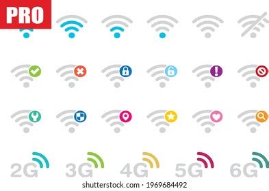 Wifi Mobile Data Icon Set Eps Stock Vector Royalty Free Shutterstock