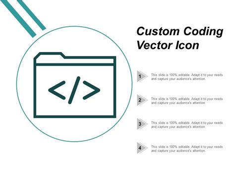 Custom Coding Vector Icon Ppt PowerPoint Presentation Pictures Design Ideas
