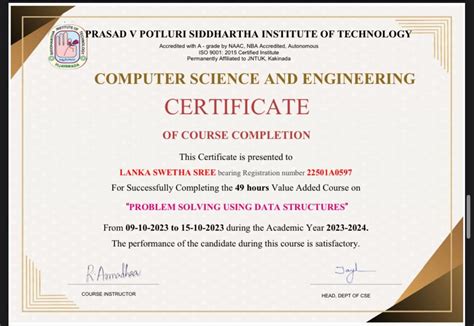 Swetha Lanka On Linkedin Excited To Share That I Have Completed The 49 Hours Of The Value Added