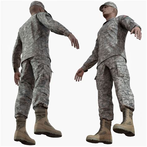 Us Army Soldier 3d Model 79 Obj Max Fbx Free3d