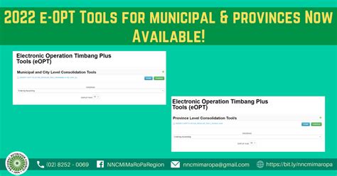 Complete 2022 E Opt Tools Now Available For Download National