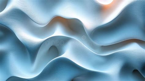 Smooth Blue Abstract Waves Create Serene And Calming Background Stock Illustration