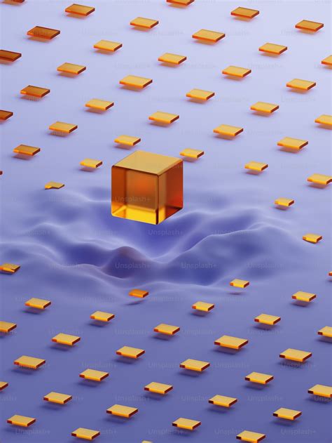 a square object floating in the middle of a body of water photo