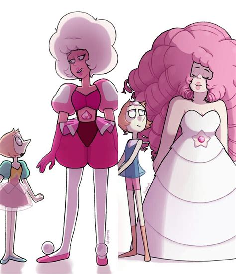 Pink Diamondrose Quartz And Pearl Steven Universe Pearl Steven