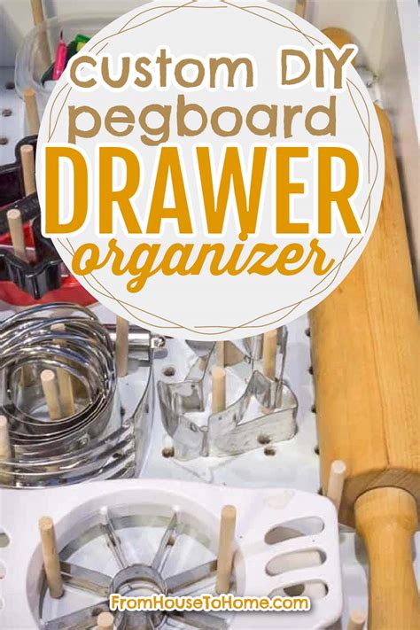 Custom Pegboard Diy Drawer Organizer