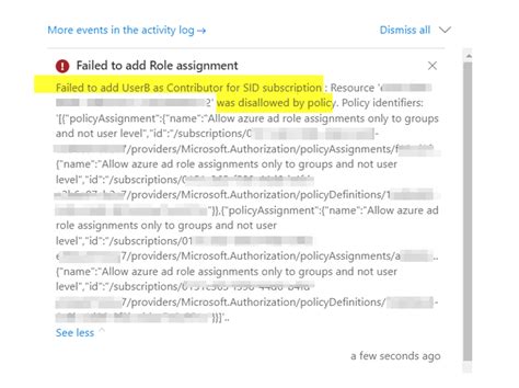 Restrict Azure Role Assignment Only To Group By Azure Policy Stack