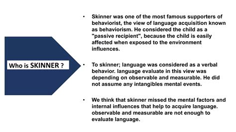 Language Acquisition The Behaviorist Theory Pptx