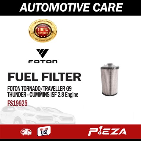 FS19925 FUEL FILTER for FOTON TORNADO/TRAVELLER G9/THUNDER - CUMMINS ...