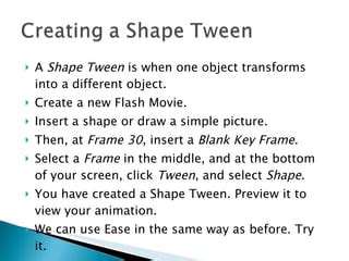 M5 Graphical Animation Lesson 2 PPT