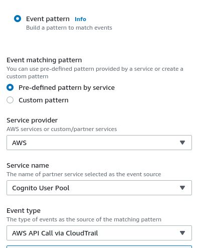 Amazon Web Services Cognito Launch Lambda When User Added To A User