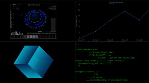 Dynamic Dashboard And Hacking Simulation Html Template