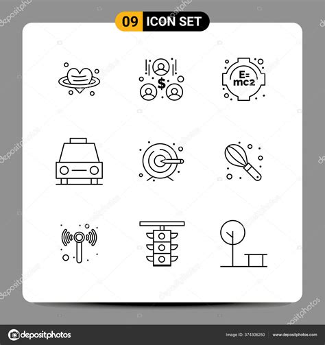 Set Commercial Outlines Pack Target Creative Learning Vehicles Traffic