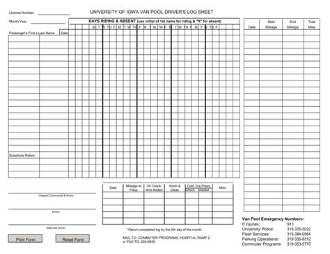 Free Printable Drivers Daily Log Book Templates [excel Pdf] Example