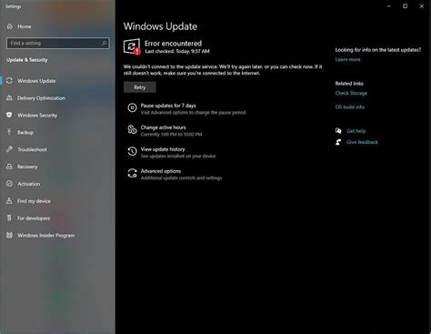 windows update error encountered windows 10 forums