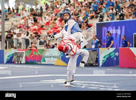 Foro Italico Rome Italy June 10 2023 Julyana Al Sadeq Jor Vs Aya Shehata Egy 67kg W