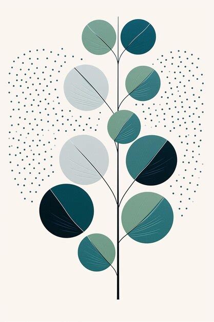 Premium Ai Image A Tree With Circles In The Middle Of It