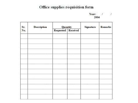 Requisition Form Templates Excel Xlts