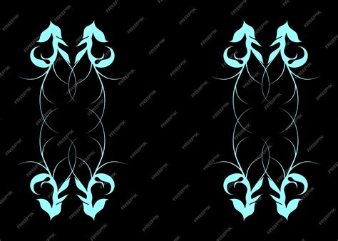 Premium Vector Plant Background Symmetrical Motif Premium Vector Plant Background Symmetrical Motif
