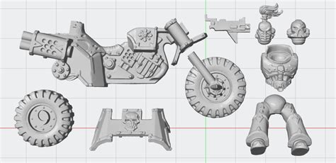 3d File Chaos Bikers Modular 🏍️ ・3d Printable Model To Download・cults