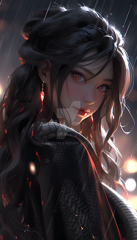 Cute Darkness Girl By Aidigitals On Deviantart