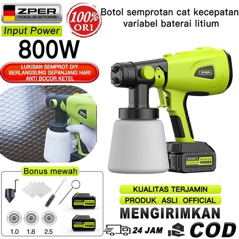 Jual ZPER Alat Cat Semprot Listrik Spraygun Kompresor Mini Cat Airbrush Semprot Cat Baterai