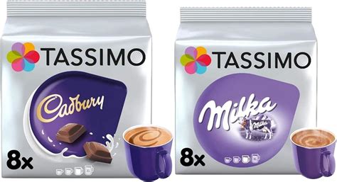 Tassimo Cadbury And Milka Hot Chocolate Pods Bundle 16 Pods Ultimate Hot Chocolate Combo Buy