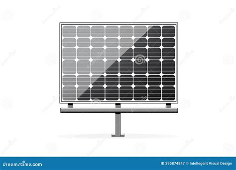 Ilustration Image Of A Pv Solar Photovoltaic Module Stock Illustration Illustration Of Green