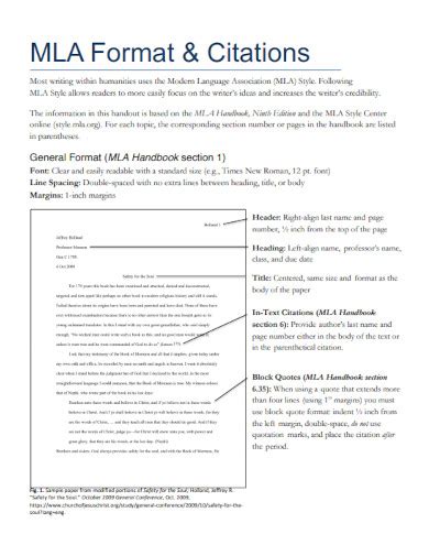 19 Mla Citation Examples