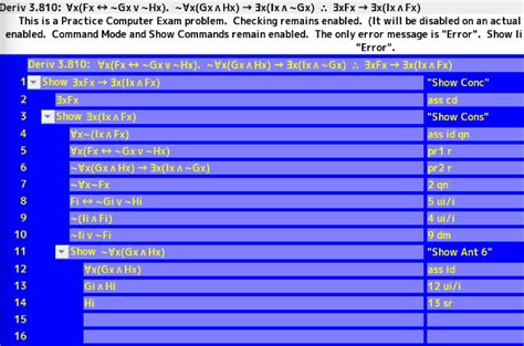 Symbolic Logic Derivation Problem With Quantifiers