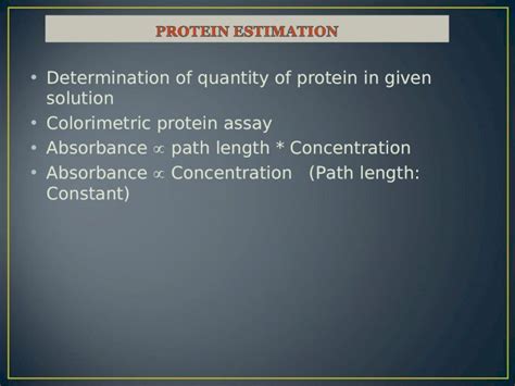 Ppt Protein Estimation Dokumen Tips