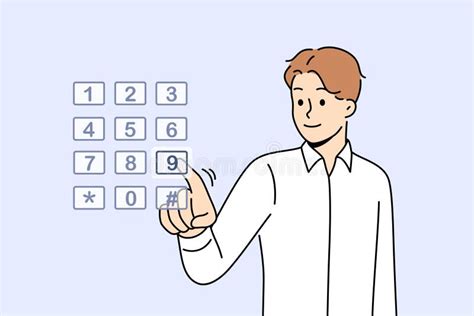 Business Man Enters Password Gain Access To Confidential Data By