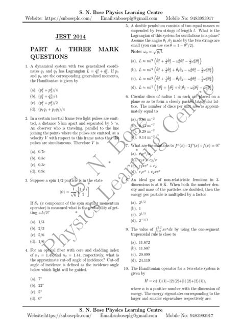 Jest 2014 Pdf Electron Spin Physics