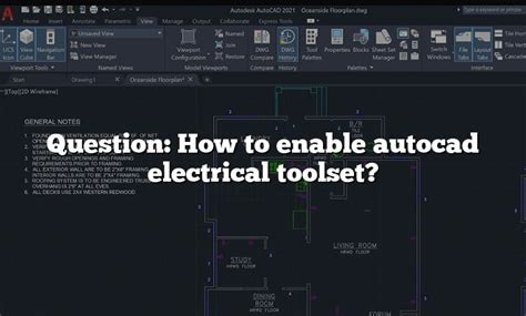 Question How To Enable Autocad Electrical Toolset
