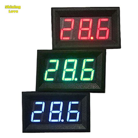 Shininglove 0 56 Inch DC 0V 30 0V 3 Wire Voltage Meter Head LED Digital Voltmeter With Reverse