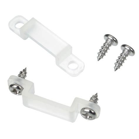 10pcs Led Strip Mounting Brackets With 20 Screws