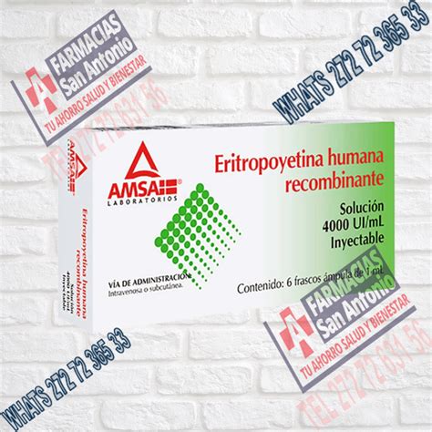 Eritropoyectina Humaba Recombinante 4000 Uiml