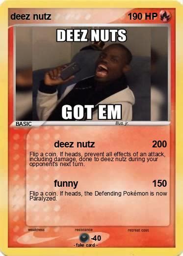 Pokémon Deez Nutz 168 168 Deez Nutz My Pokemon Card