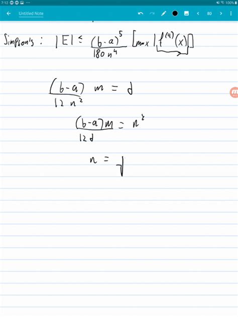 Solveduse The Error Formulas To Find N Such That The Error In The