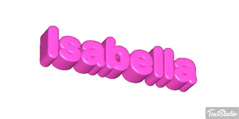 Isabella Name Animated GIF Logo Designs