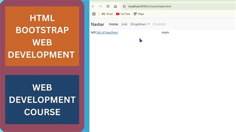 Website Development With Html Bootstrap5 Web Development Course Youtube