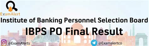 IBPS PO Final Result 2022 Check Merit List And Marks