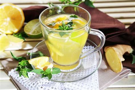 Чай с имбирем и лимоном