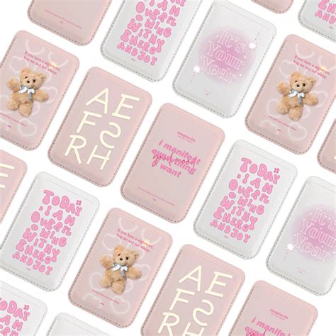 [모음집][당일출고] 9c9c 맥세이프 카드 지갑 케이스 귀여운 유니크 키치 아이폰 갤럭시 생일 선물 수납 에이블리