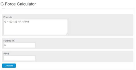 G Force Calculator Calculator Academy