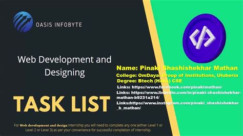 Pinaki Shashishekhar Mathan On Linkedin Oasisinfobyte Oibsip Internship