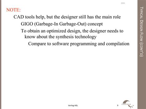 An Introductory Course On Verilog Hdl Verilog Hdl Ppr Pdf