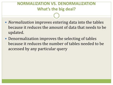 Ppt Database Normalization Sept 15 Th 2009 Powerpoint Presentation