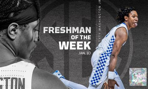 Tyty Washington Jr Wins Third Straight Sec Freshman Of The Week