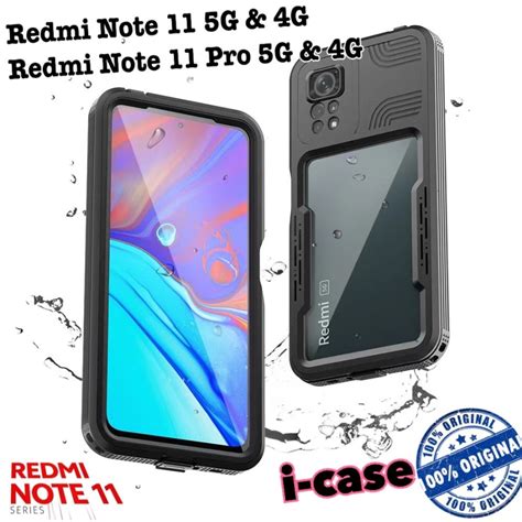 Jual Xiaomi Redmi Note 11 PRO WATER PROOF CASE RedmiNote 11 PRO 5G 4G WATERPROOF Shopee