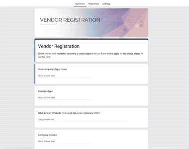 Google Forms Templates Features